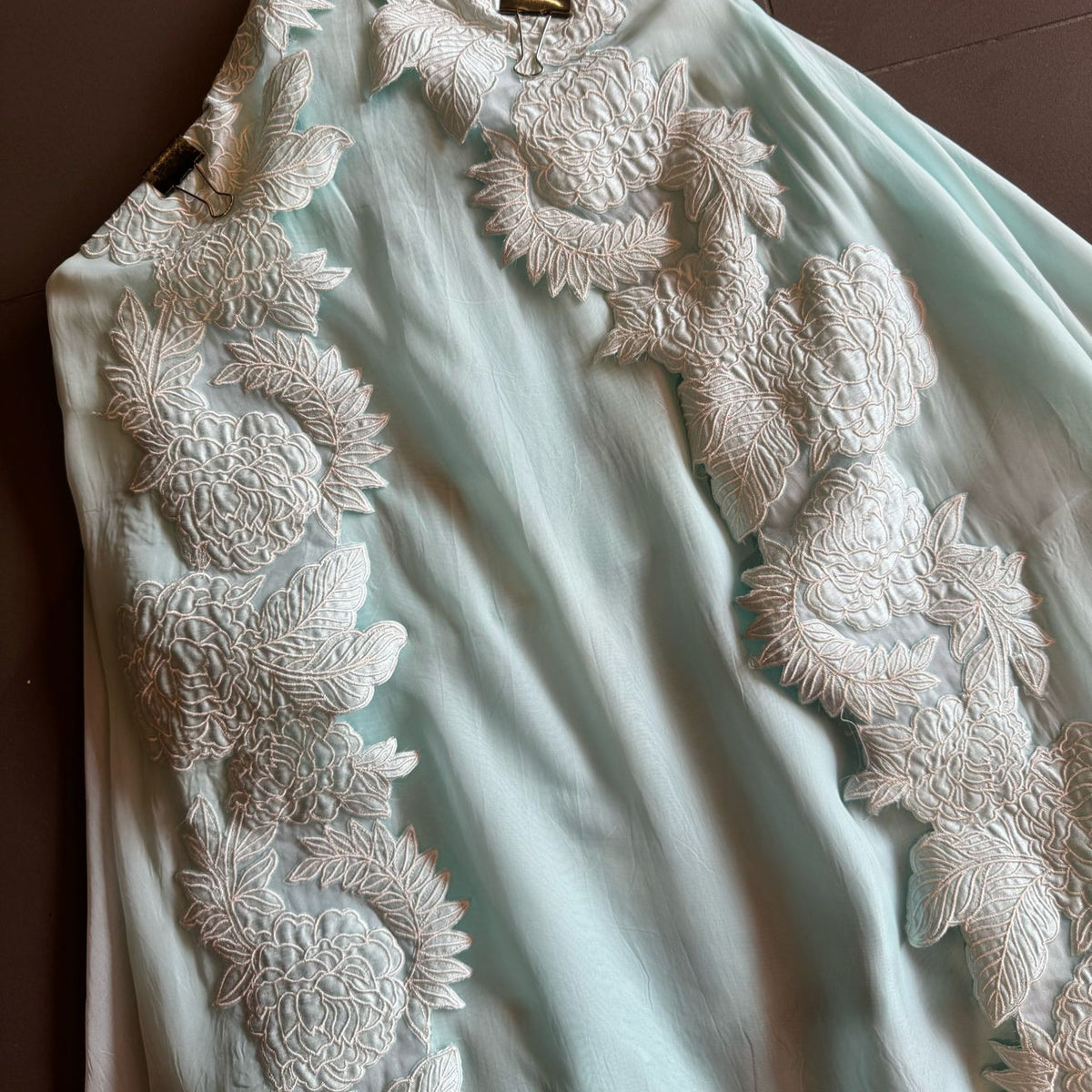 Super soft and Flowy organza with beautiful cushioning pattern on the ...