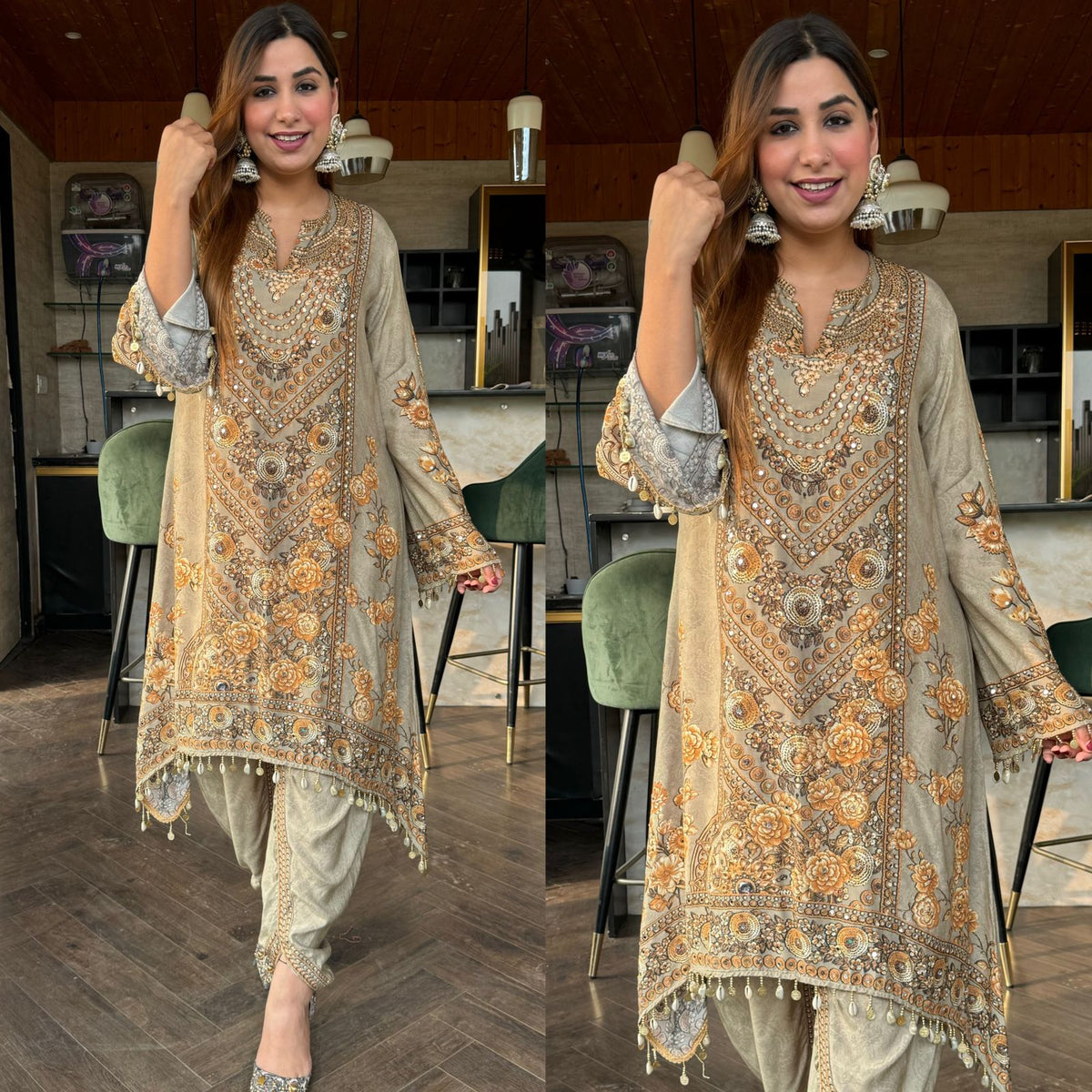 Pure muslin A Pattern Tunic set – Aisha Creations